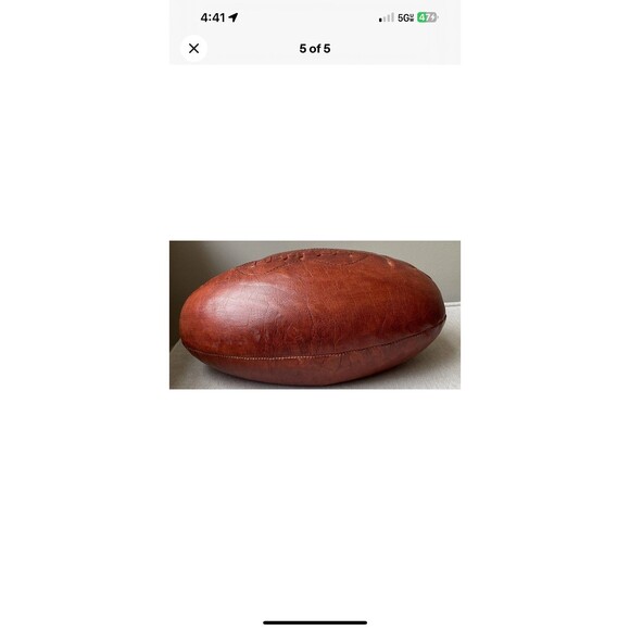 Other | Retro Rugby Ball 194s Era Full Sized Brown Leather Ball ...